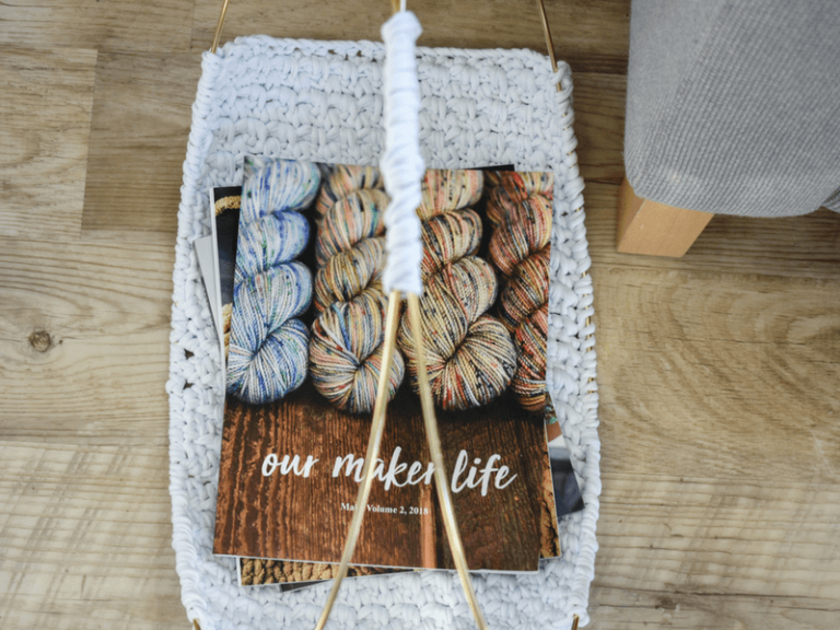 How To Crochet A Modern DIY Magazine Rack